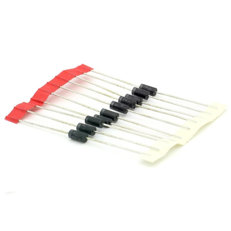 10x Diode redressement rapide SF28 - 2A - 600V - DO-15